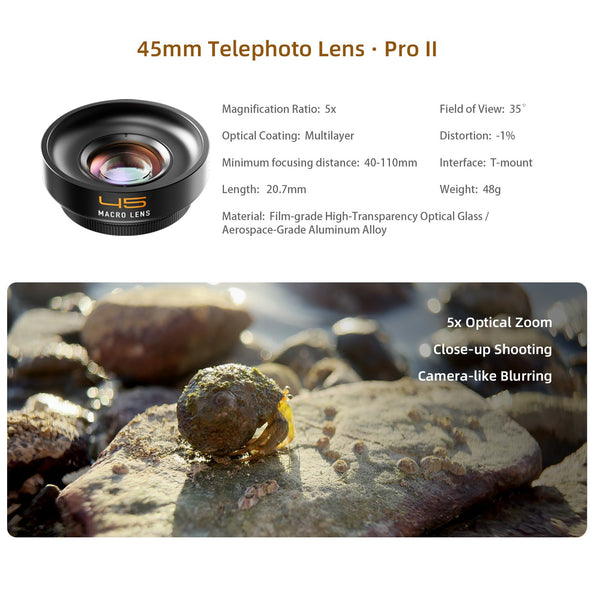 45mm Macro Lens · Pro II series – Fotorgear