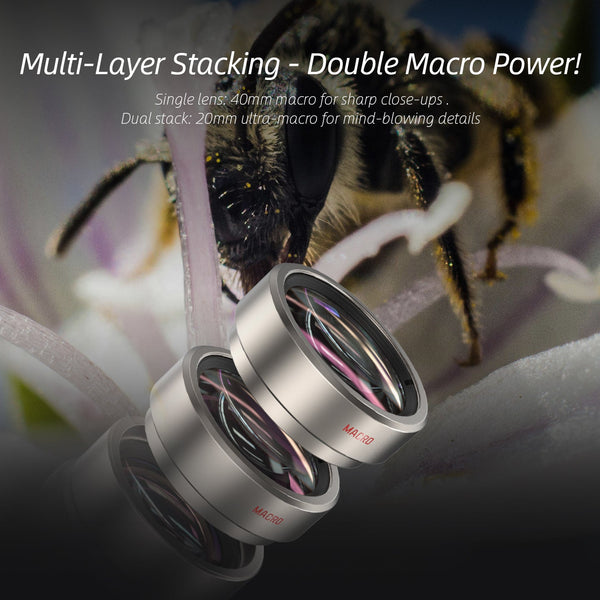 2X Telephoto & Macro Lens Kit - 17mm Version – Fotorgear